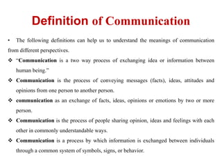 Contemporary business communication lectures note chapter - one | PPTX