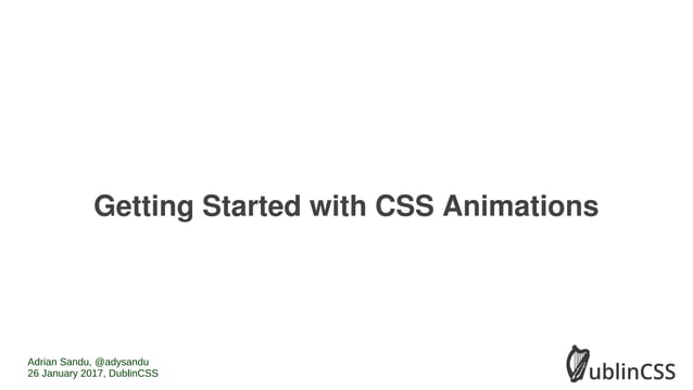 Abc of CSS animation | PPT