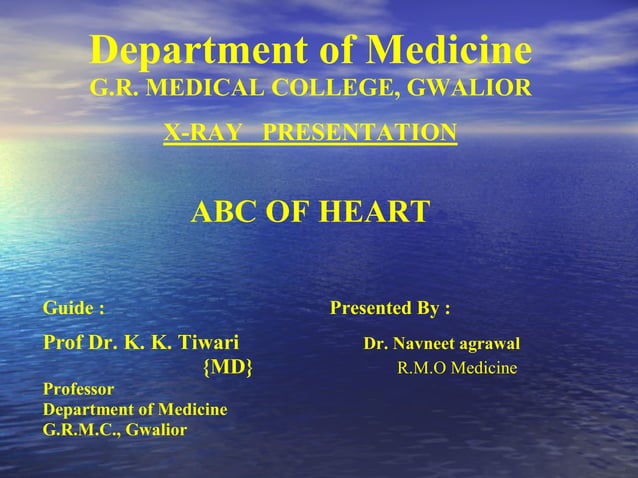 Abc Of Heart | PPT | Heart and Cardiovascular Diseases | Diseases and ...
