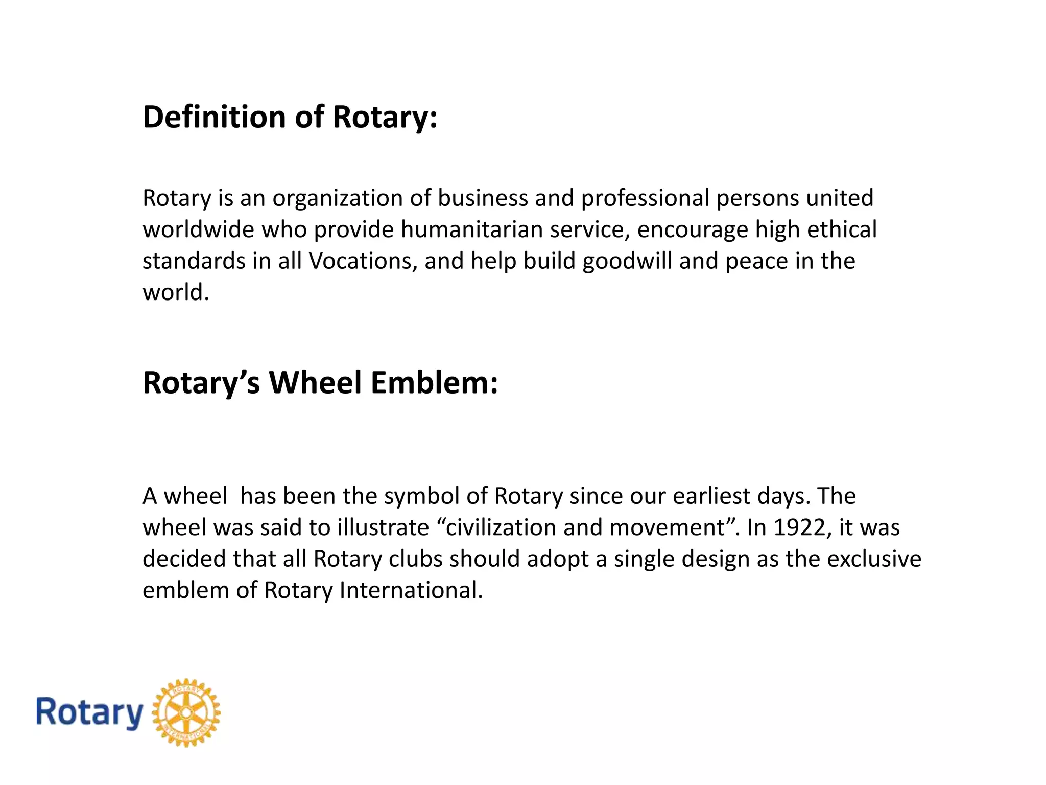 ROTARY PPT | PPTX