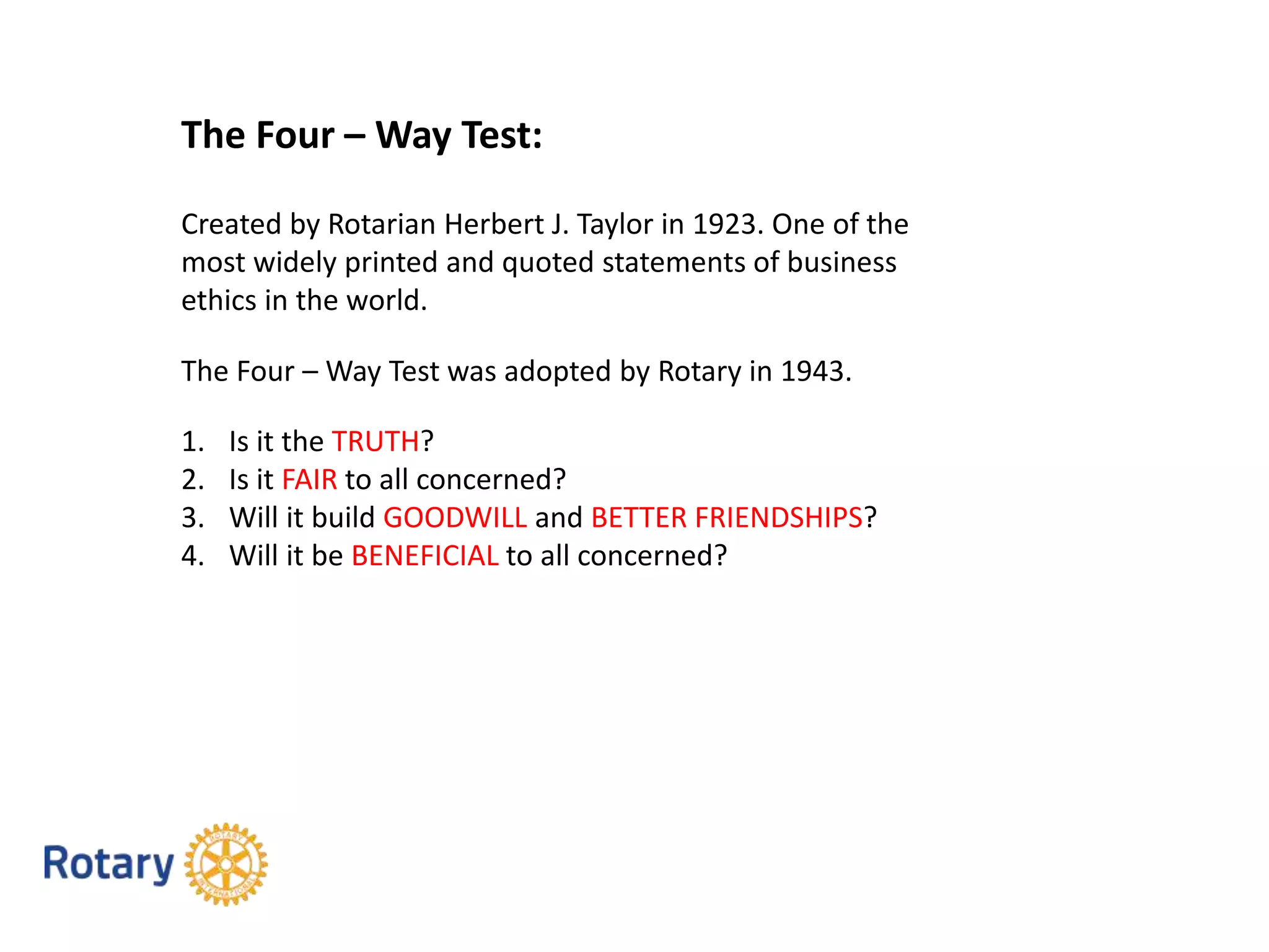 ROTARY PPT | PPTX