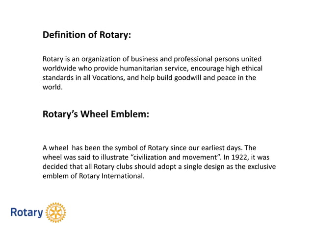 ROTARY PPT | PPTX