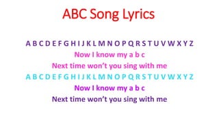 Abc powerpoint-activities | PPTX | R&B/Soul/Funk | Music