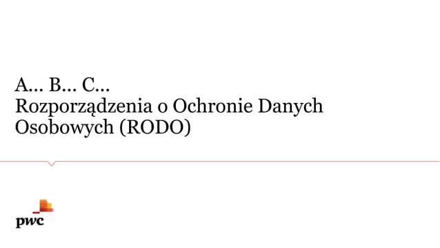 ABC Rozporządzenia o Ochronie Danych Osobowych (RODO) | PDF | Databases | Computer Software and ...