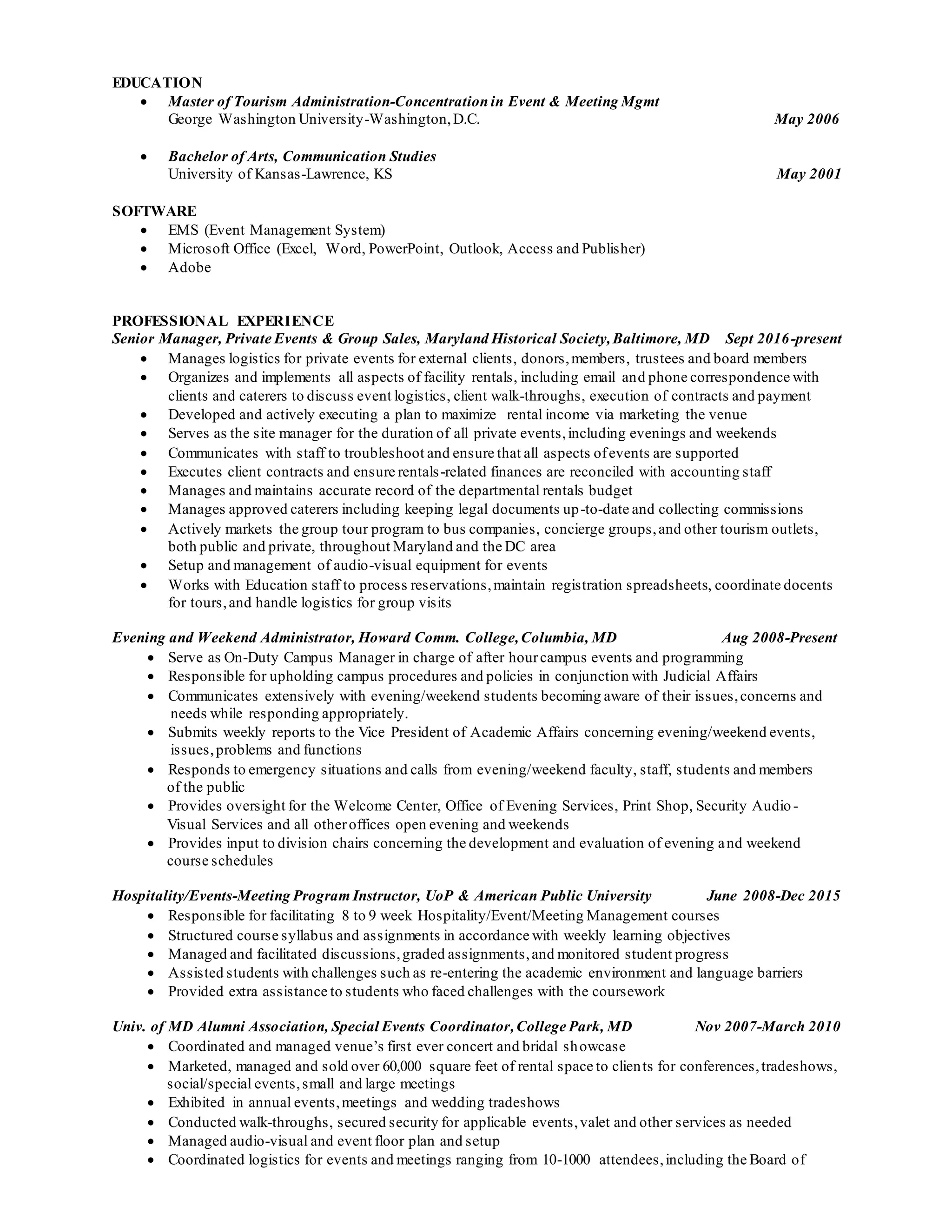 LinkedIn Resume | DOCX | College Education | Education