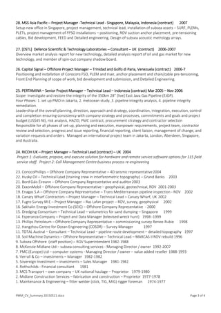 PMM_CV_Summary 20150521 | PDF