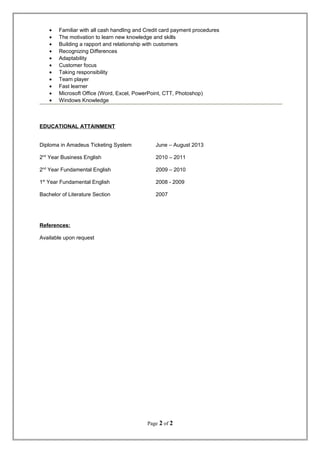 Jendoubi Hiba Curriculum Vitae | DOC