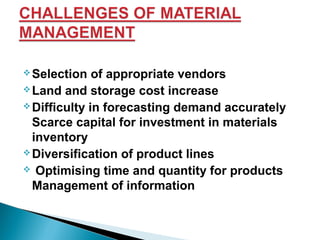 Material Management and ABC analysis | PPT