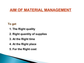Material Management and ABC analysis | PPT