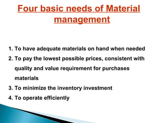 Material Management and ABC analysis | PPT