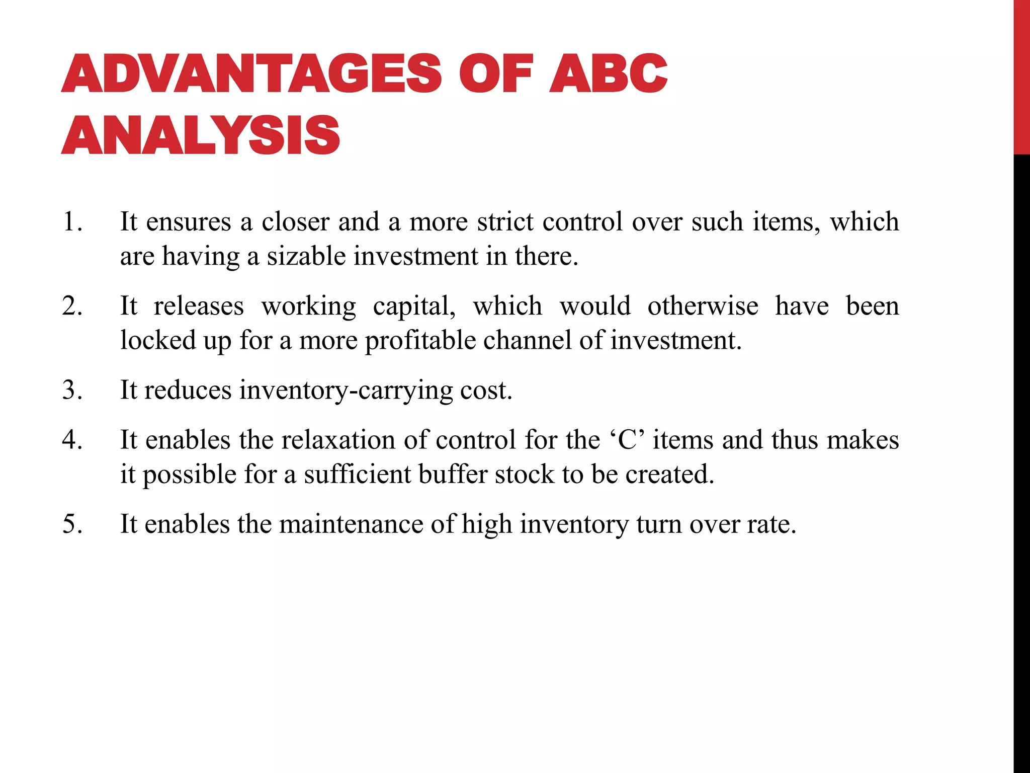 ABC Analysis-Inventory Management | PPTX