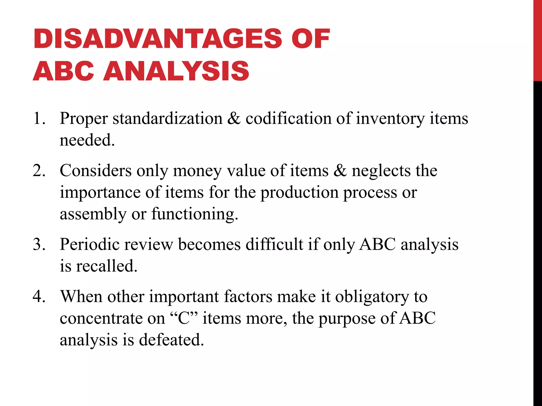ABC Analysis-Inventory Management | PPTX