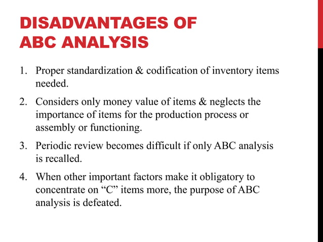 ABC Analysis-Inventory Management | PPTX