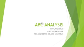 Abc analysis | PPT