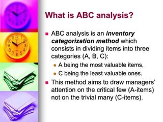 ABC Analysis | PPTX