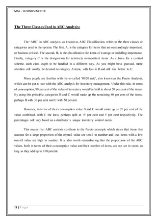 ABC Analysis | DOCX | Stocks and Bonds | Personal Investing