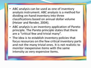 ABC and VED Analysis | PPTX