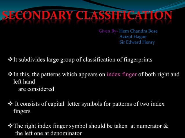 Fingerprint Classification | PPTX