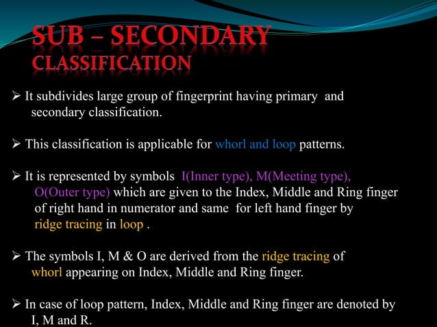 Fingerprint Classification | PPTX