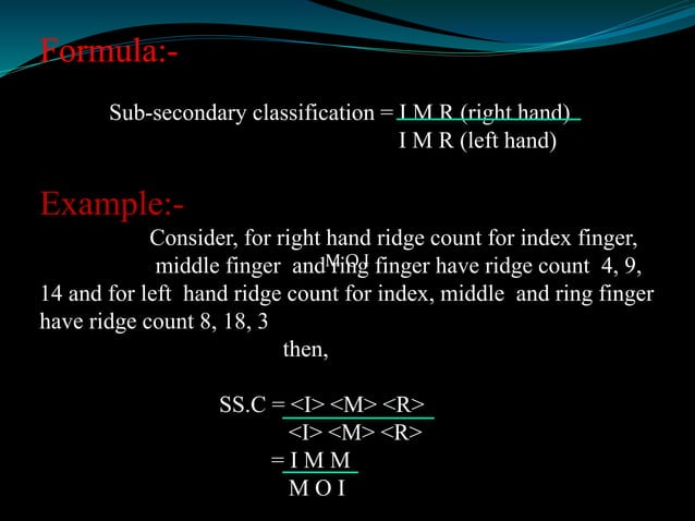 Fingerprint Classification | PPTX