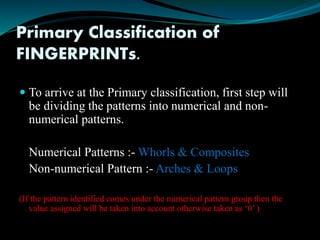 Fingerprint Classification | PPTX
