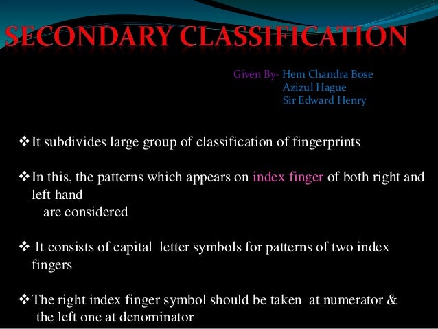 Fingerprint Classification