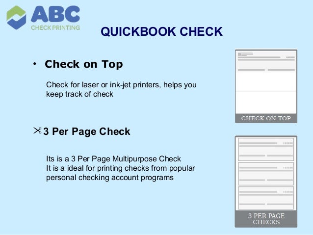 ABC Check Printing-Types of Checks