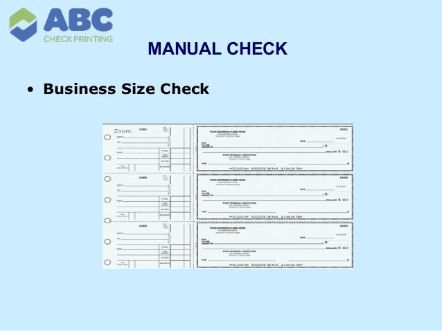 ABC Check Printing-Types of Checks