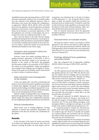 ABC Complementary Approaches For HIV AIDS Prevention A Literature ...