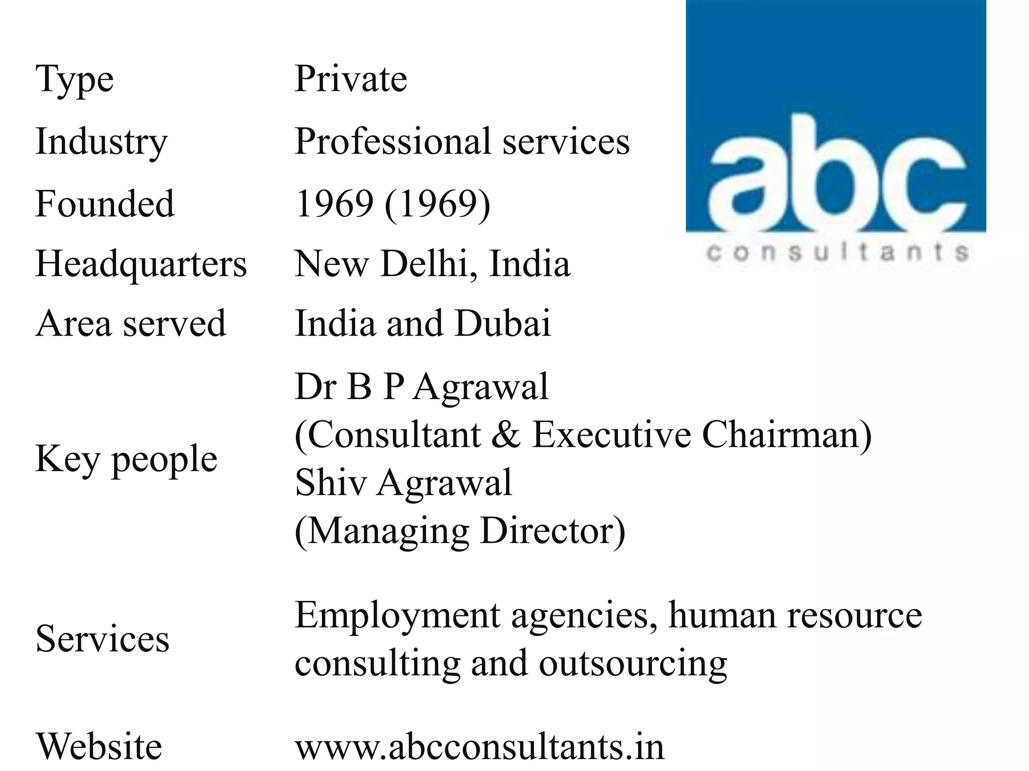 Abc consultants private limited | PPTX