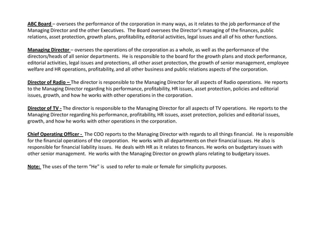 Abc corporate structure | PPT