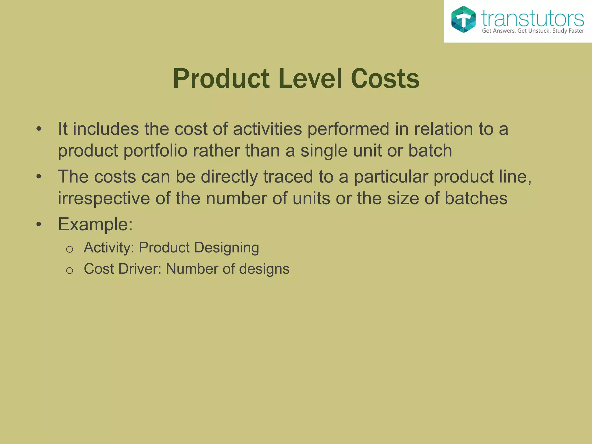 Abc Cost Hierarchy Management Pptx