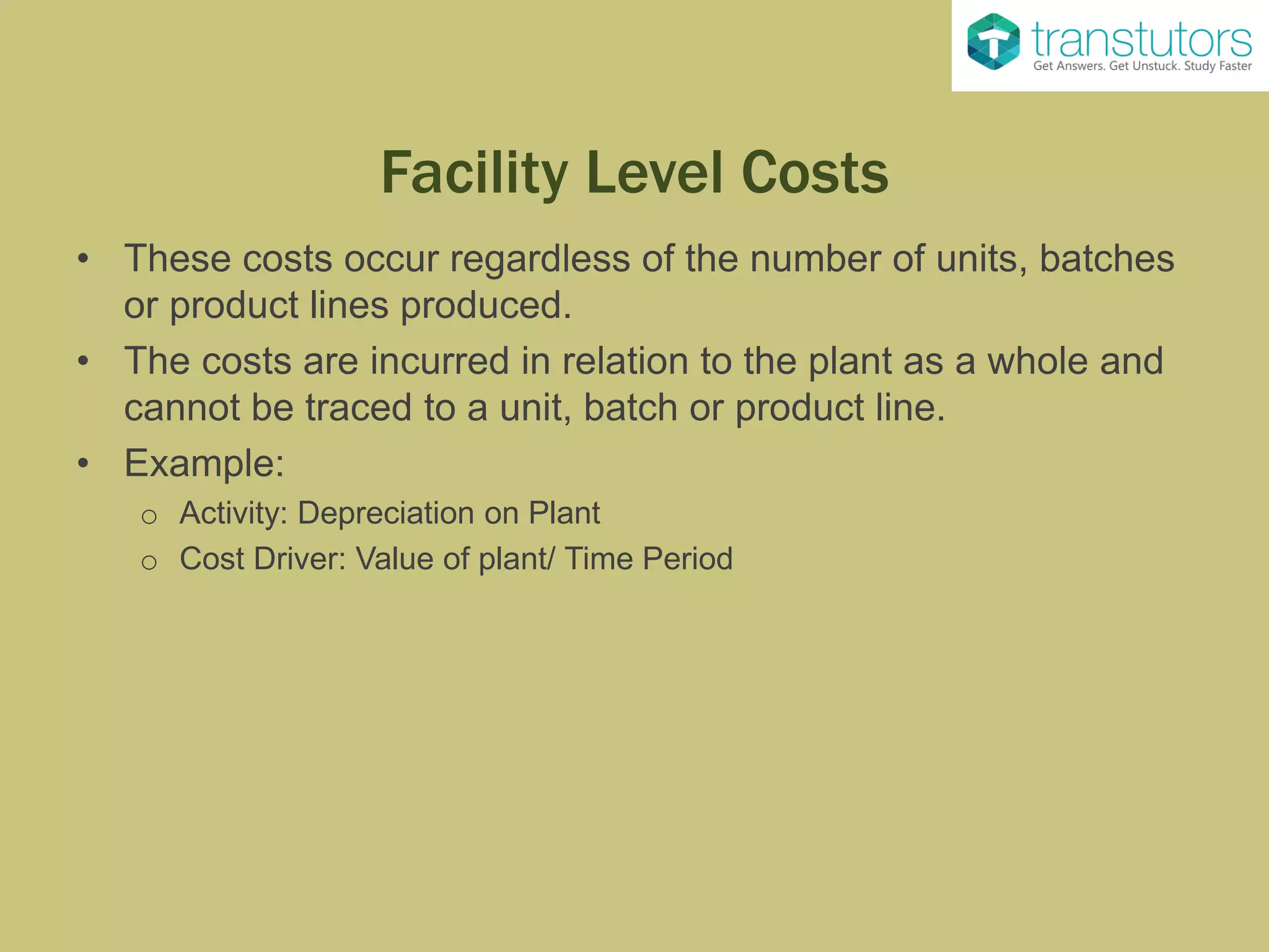 Abc Cost Hierarchy Management Pptx