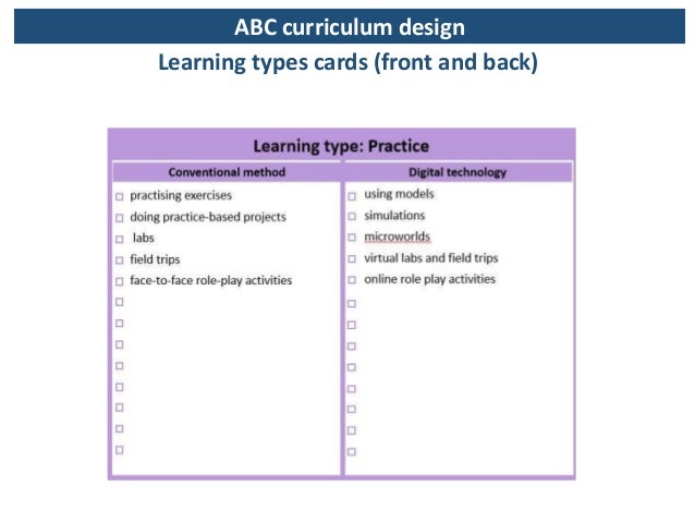 ABC learning design