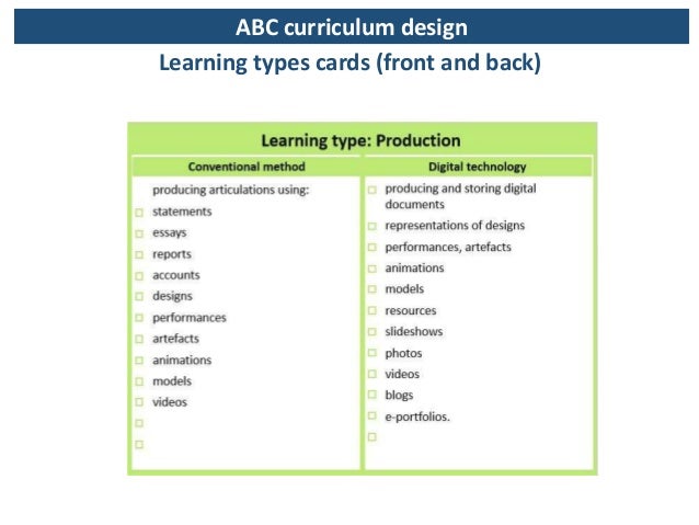 ABC learning design