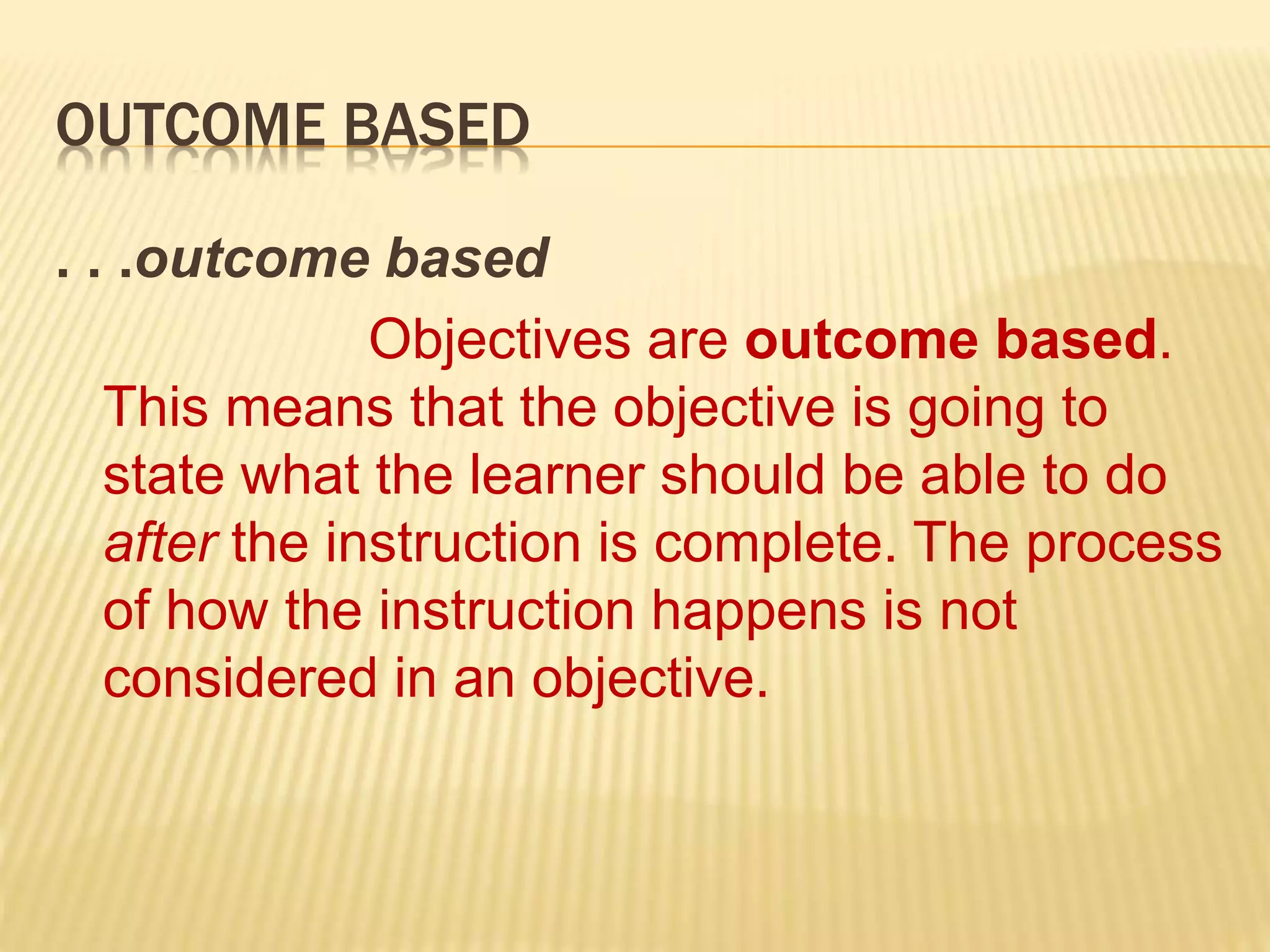 ABCD Method of writing Instructional Objectives | PPTX