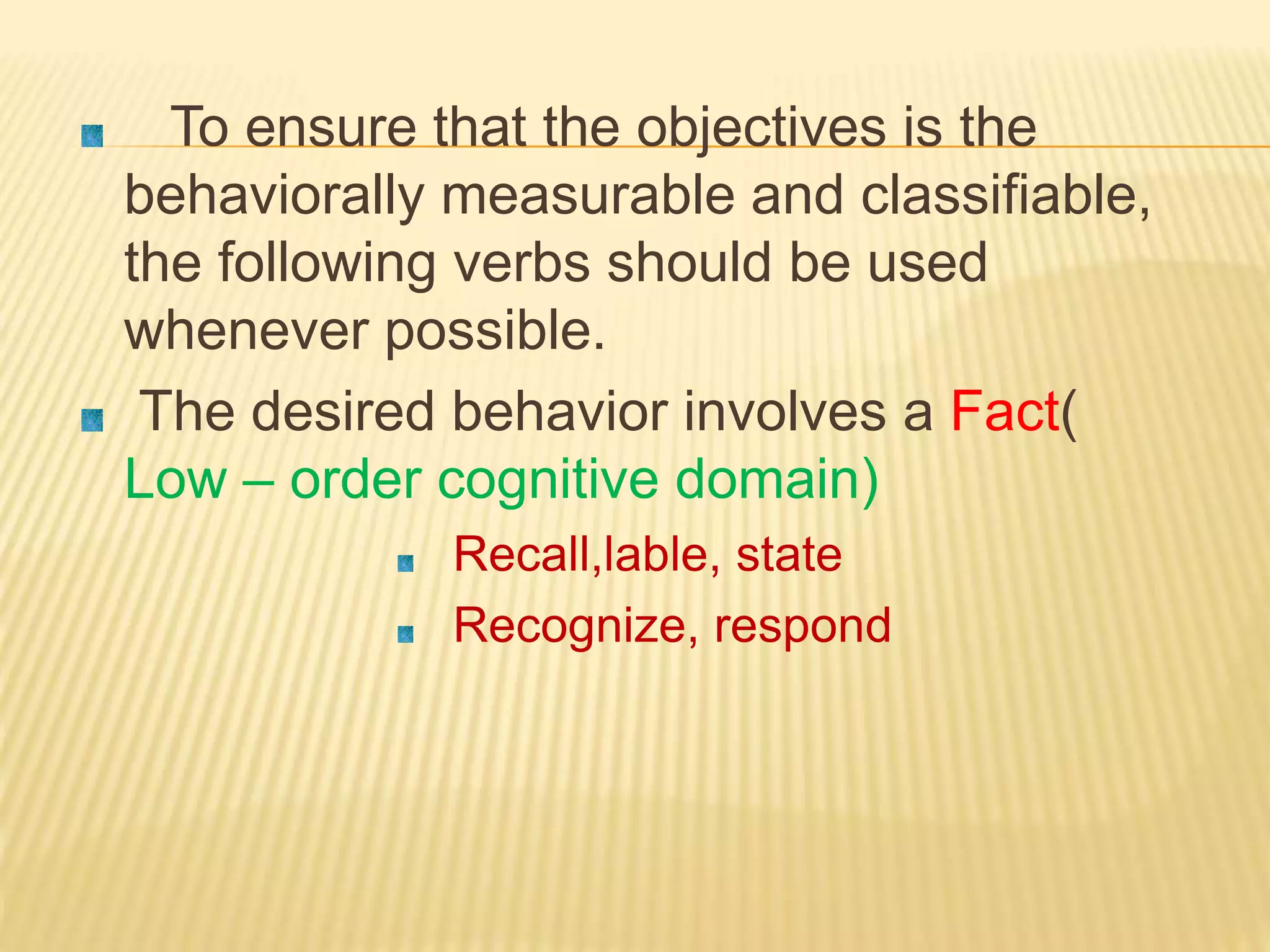 ABCD Method of writing Instructional Objectives | PPTX