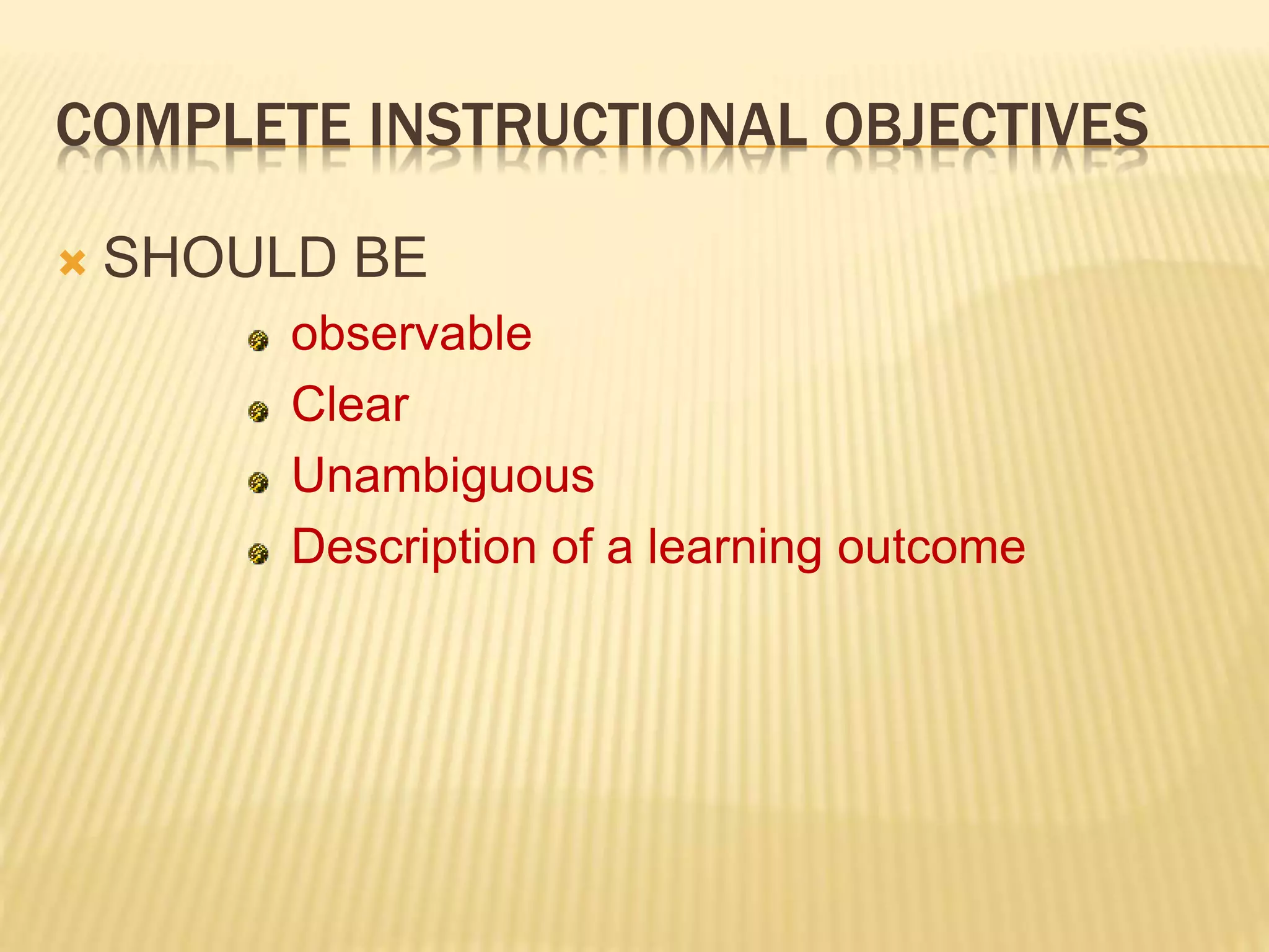 ABCD Method of writing Instructional Objectives | PPTX