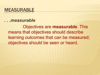 ABCD Method of writing Instructional Objectives | PPTX