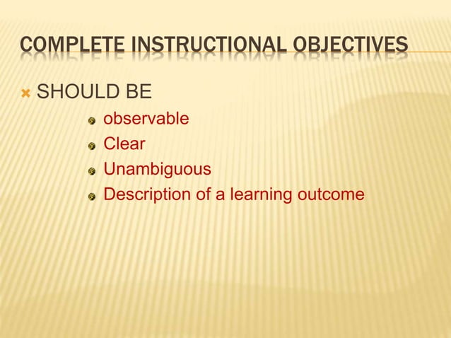 Abcd Method Of Writing Instructional Objectives Pptx