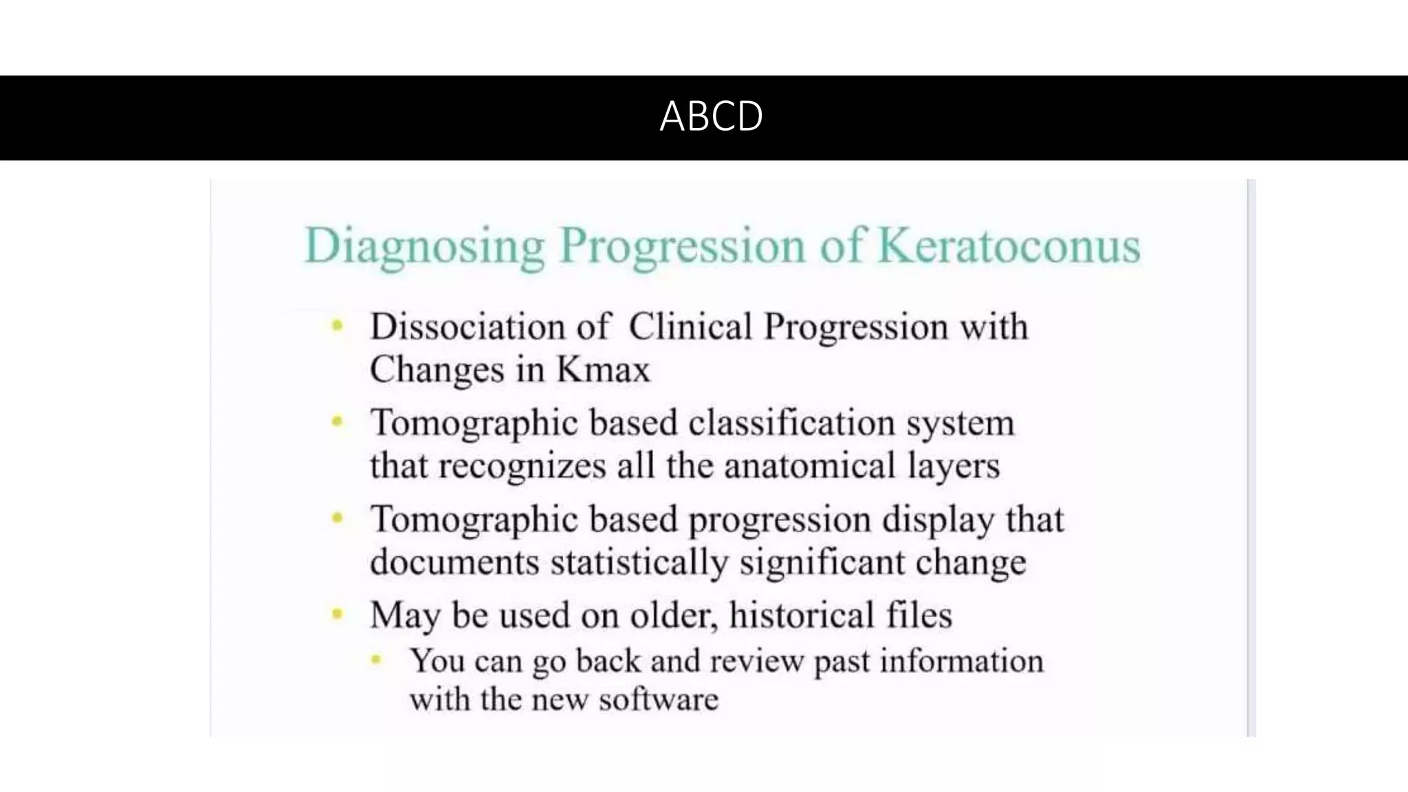Keratoconus: ABCD classification | PPTX