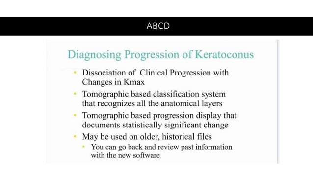 Keratoconus: ABCD classification | PPT