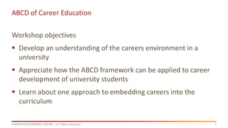 THE ABCD OF DELIVERING CAREER EDUCATION IN A CROWDED UNIVERSITY ...