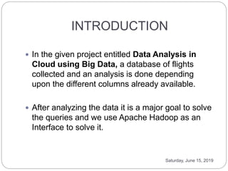 flight data analysis using big data | PPT