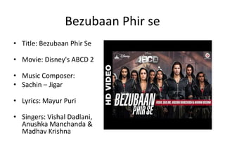 ABCD 2 Movie Songs Lyrics | PPTX