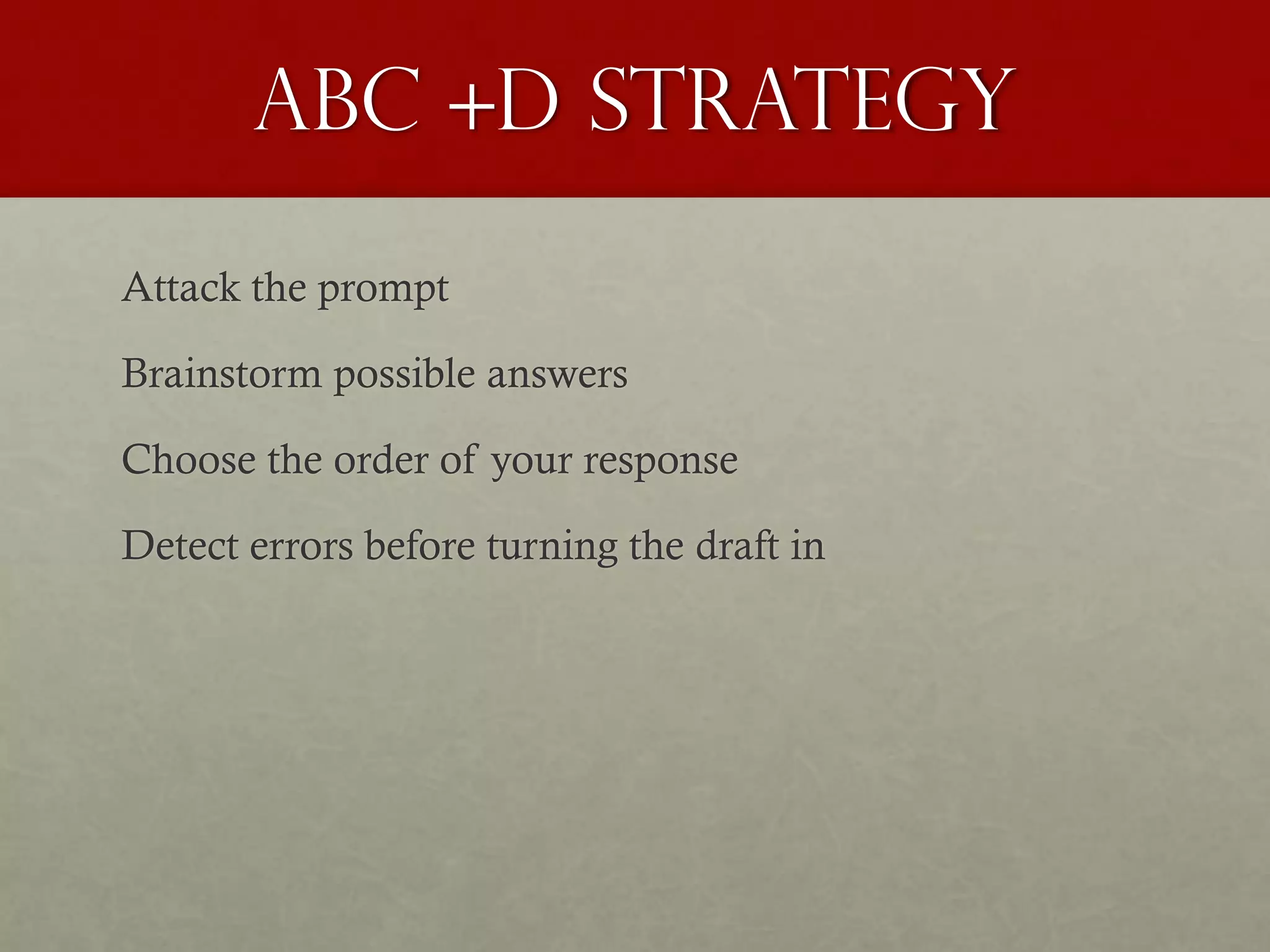 ABC +D Strategy for Attacking Prompts | PPTX