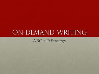 ABC +D Strategy for Attacking Prompts | PPTX