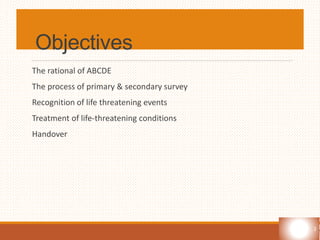 Abcde approach-to-the-critically-ill-patient | PPTX