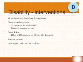 Abcde approach-to-the-critically-ill-patient | PPTX