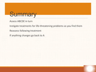 Abcde approach-to-the-critically-ill-patient | PPTX